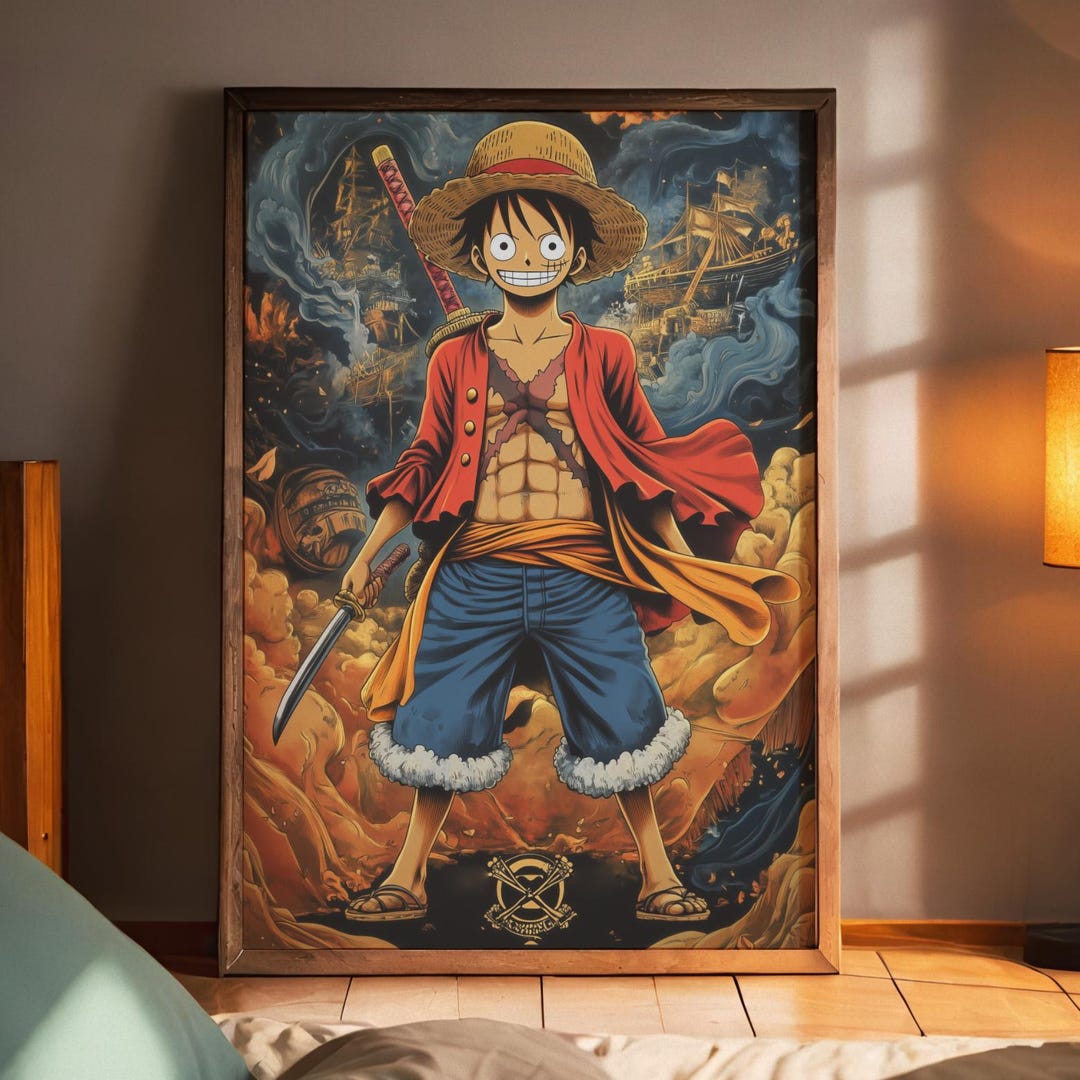 One Piece Inspiration Poster Monkey D. Luffy High Quality - Etsy