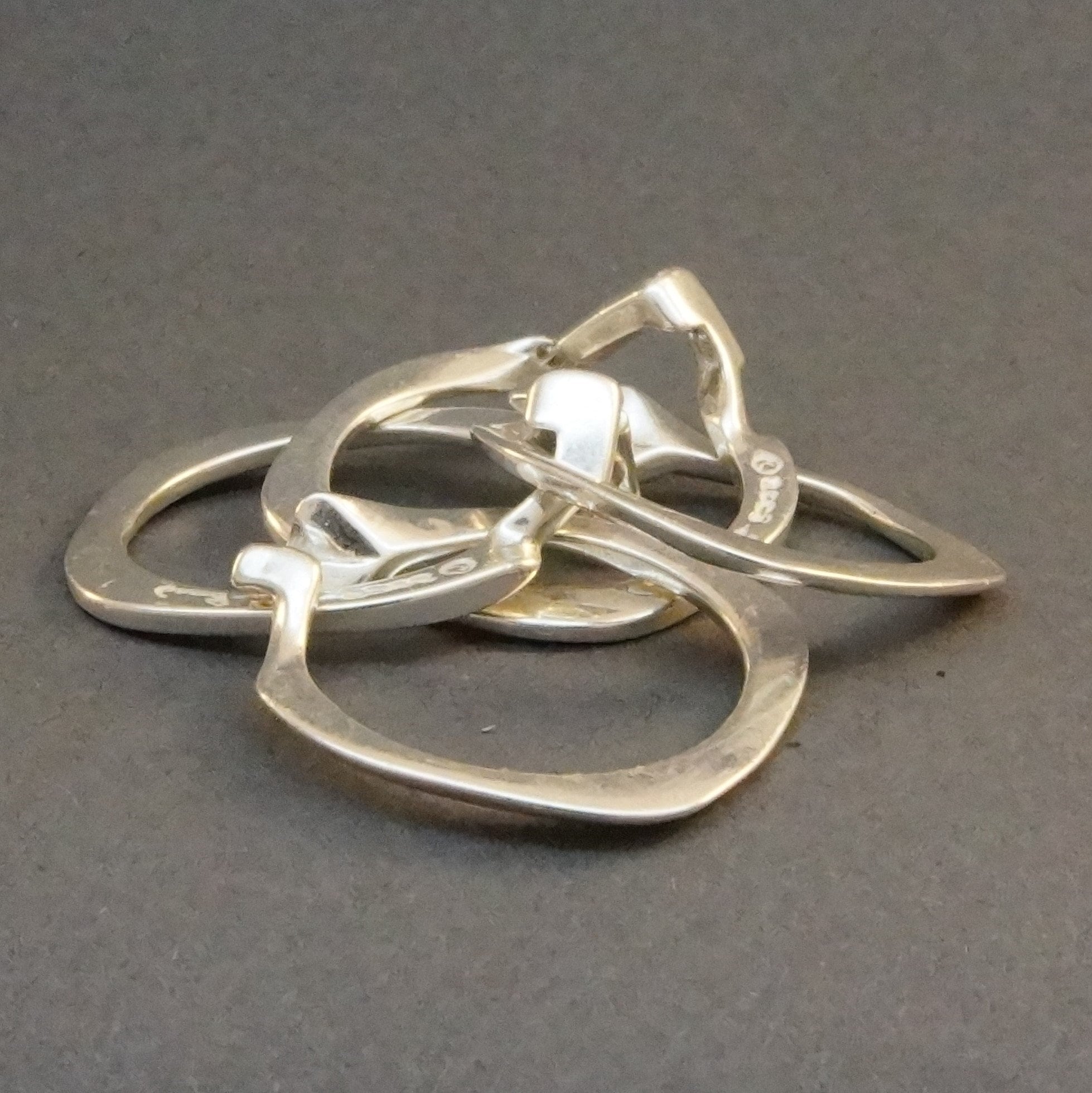 Silver Celtic Heart Puzzle Ring - Etsy