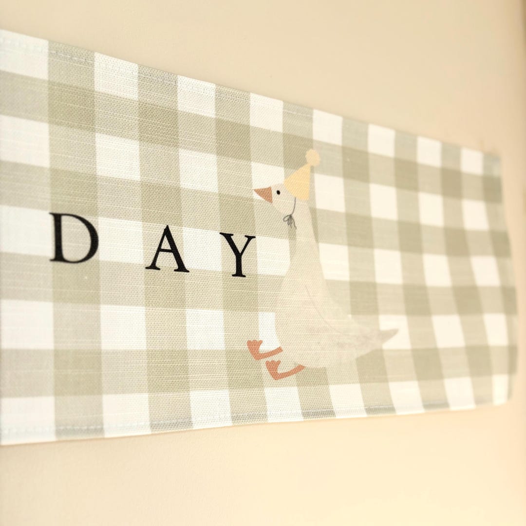 Silly Goose Birthday Banner | Goose Party Decor for First Birthday or ...