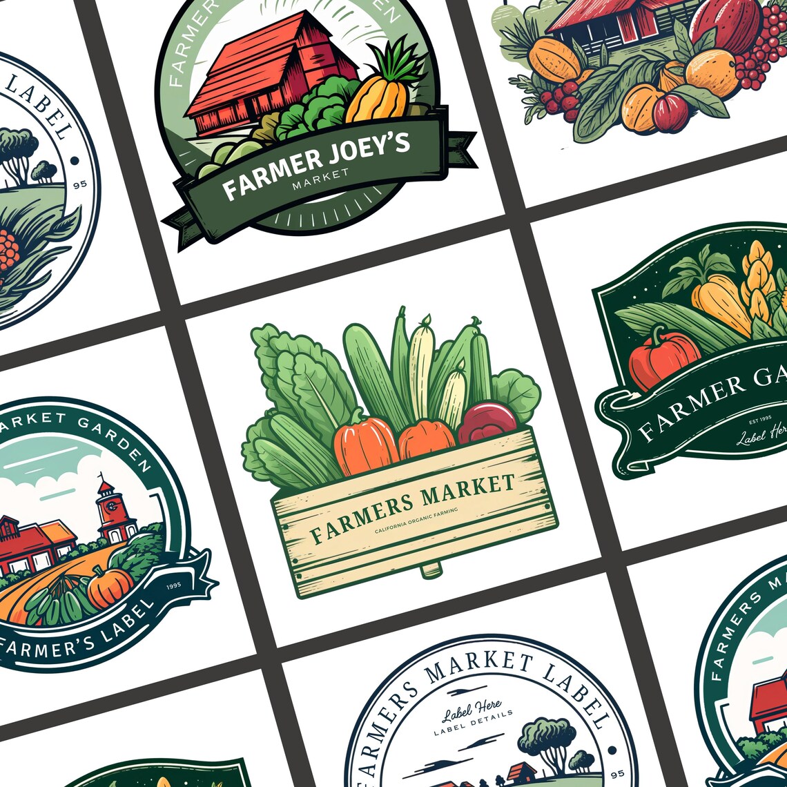 Custom Editable Farmers Logo Templates | DIY Business Branding ...