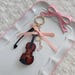 Custom Initial Violin, Viola Keychain Charm – Personalized Valentine‘s ...