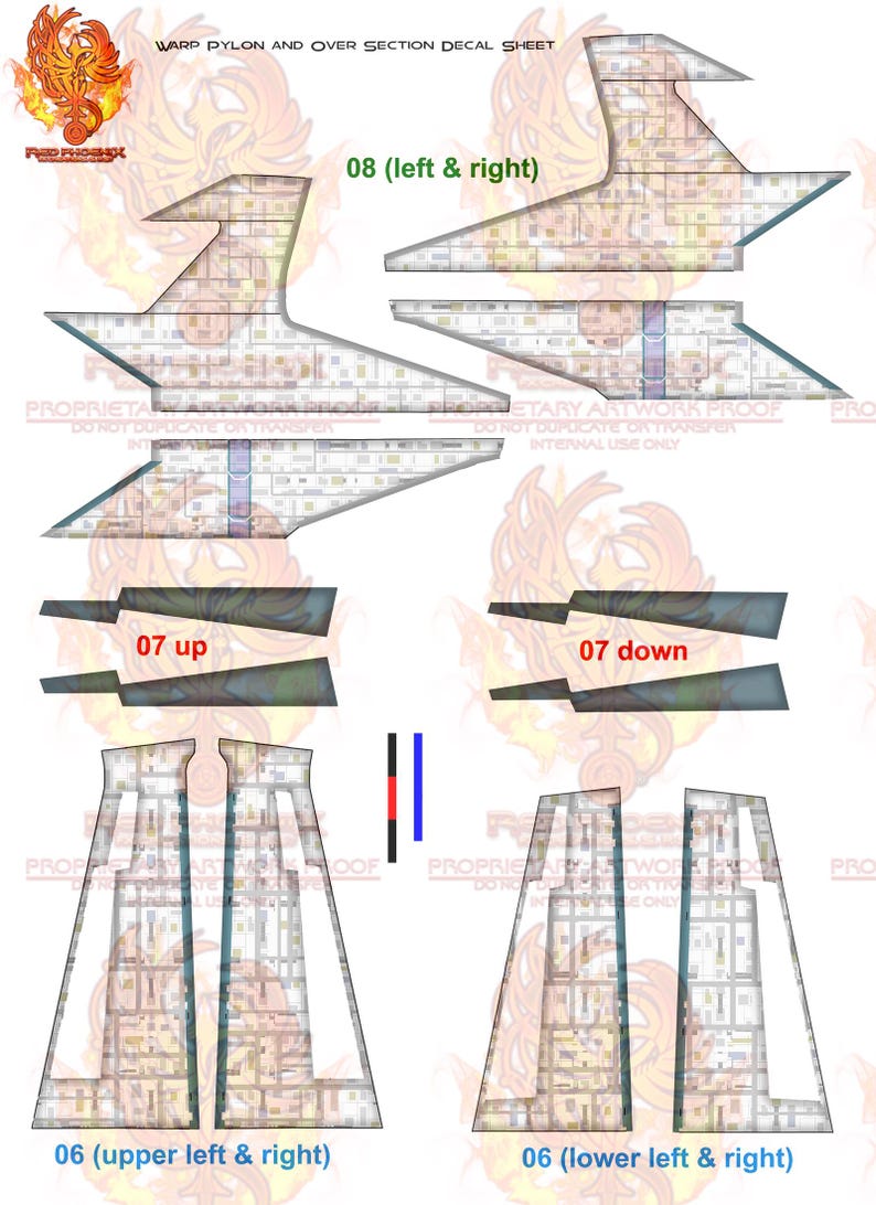 U.S.S. Reliant 1/537 Scale Aztec / Hull Detail Set - Etsy