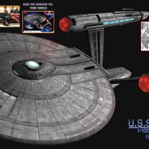 U.S.S. Enterprise: Discovery Era 1-1000 Scale Enhanced Edition-enhanced ...