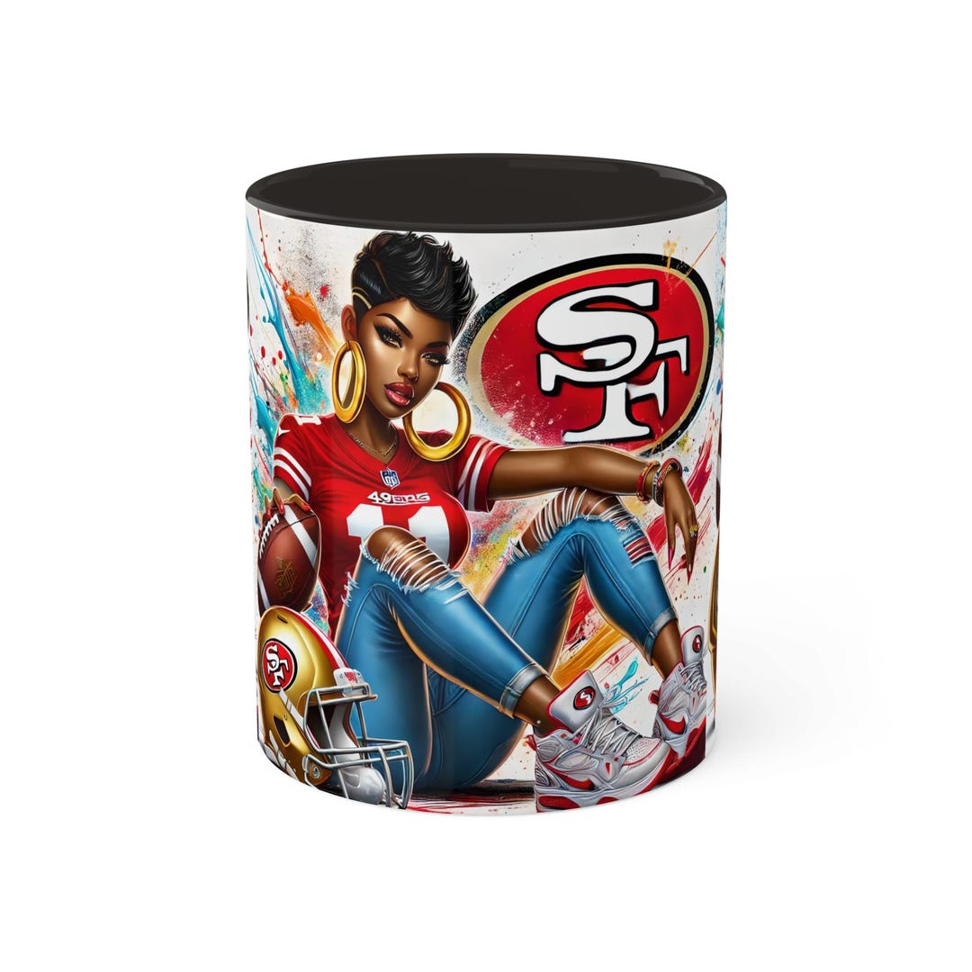 Cute San Francisco 49ers Coffee Mug - Bold Football Fan Art for Women ...