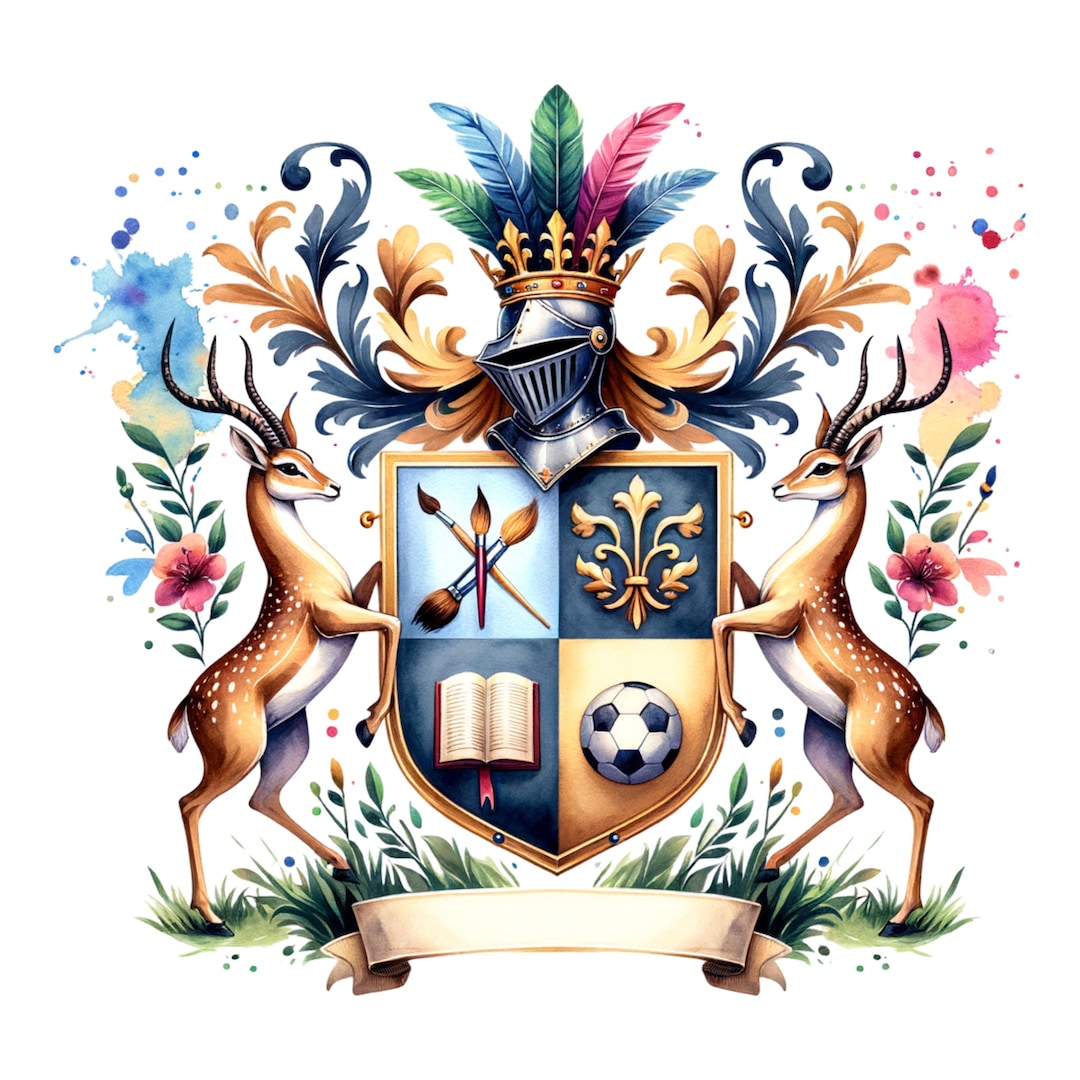 Personalized Family Crest Art,custom Heraldic Emblem,unique Coat of ...