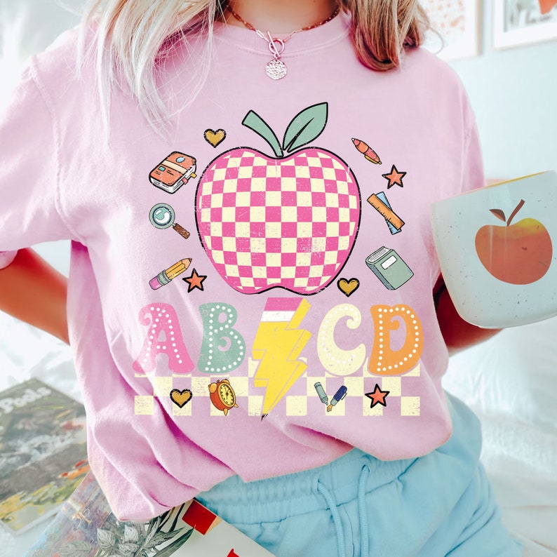 Abcd Back to School Pvg, First Day of School Png, Back in Class Teacher ...