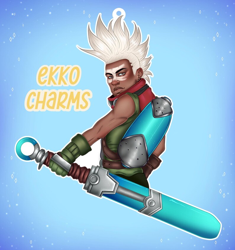 League of Legends Ekko Acrylic Charms - Etsy