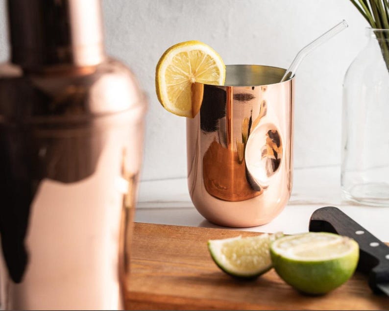 Handcrafted Copper Cocktail Cup: Tin-lined Moscow Mule Mug - Etsy