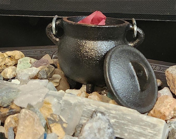 Cast Iron Cauldron Mini Cast Iron Cauldron Pentacle Cauldron Small ...