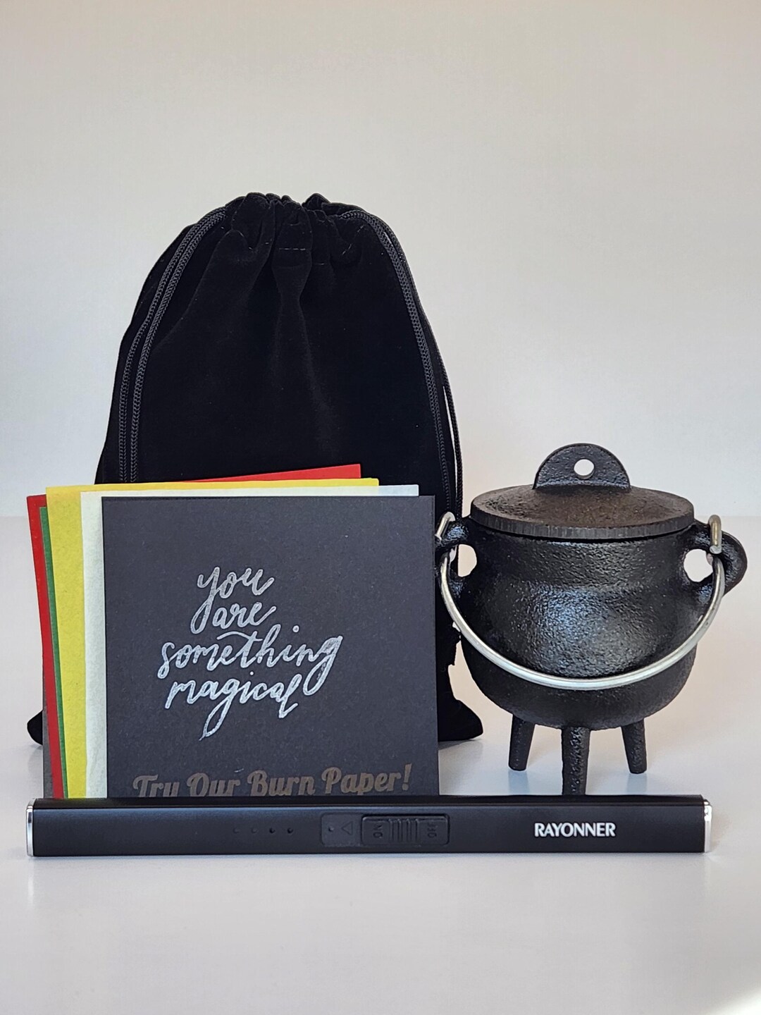 Cauldron Burn Paper Lighter Set | Magical Gift | Charm Cauldron Gift ...