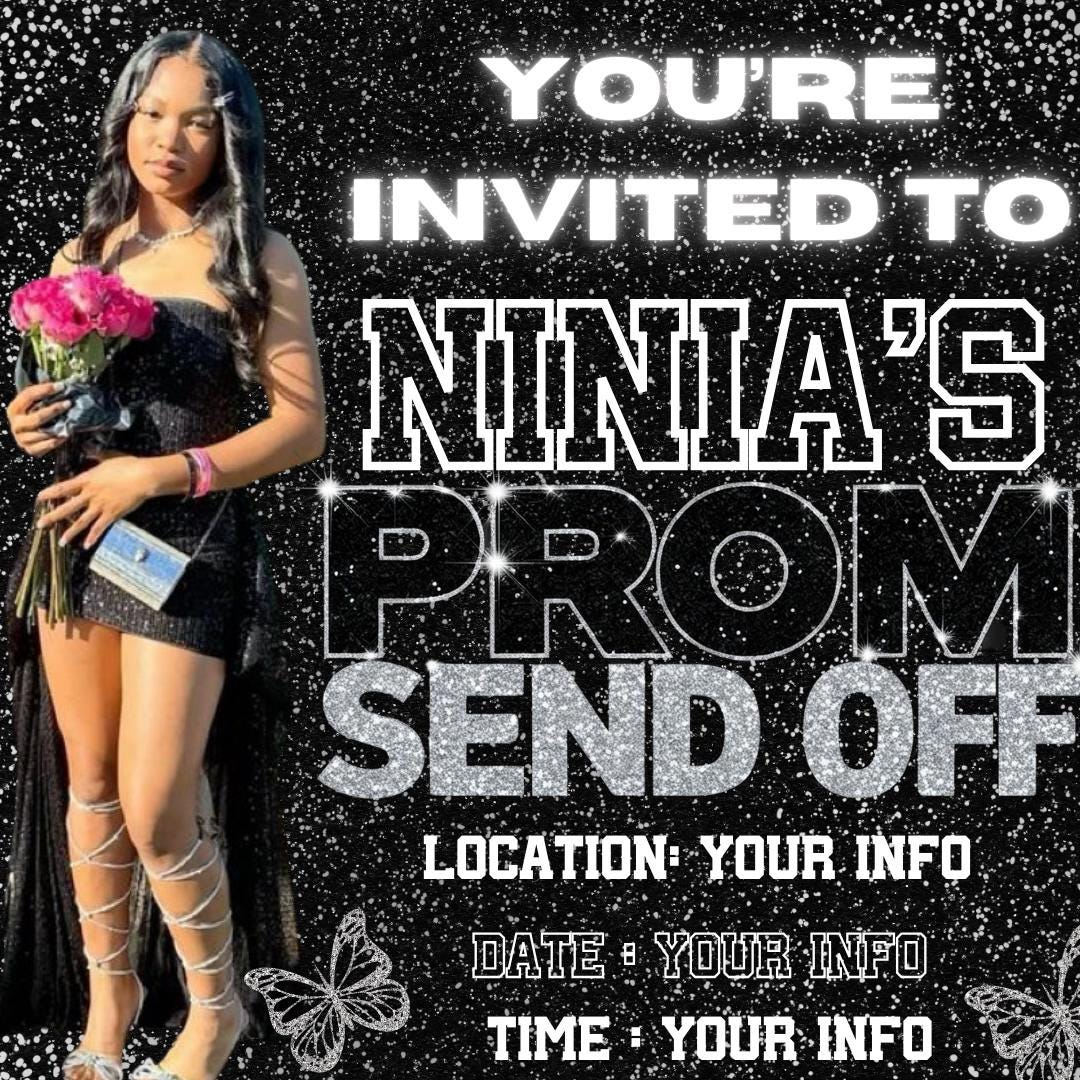 Send off Prom Canva Flyer Template - Etsy