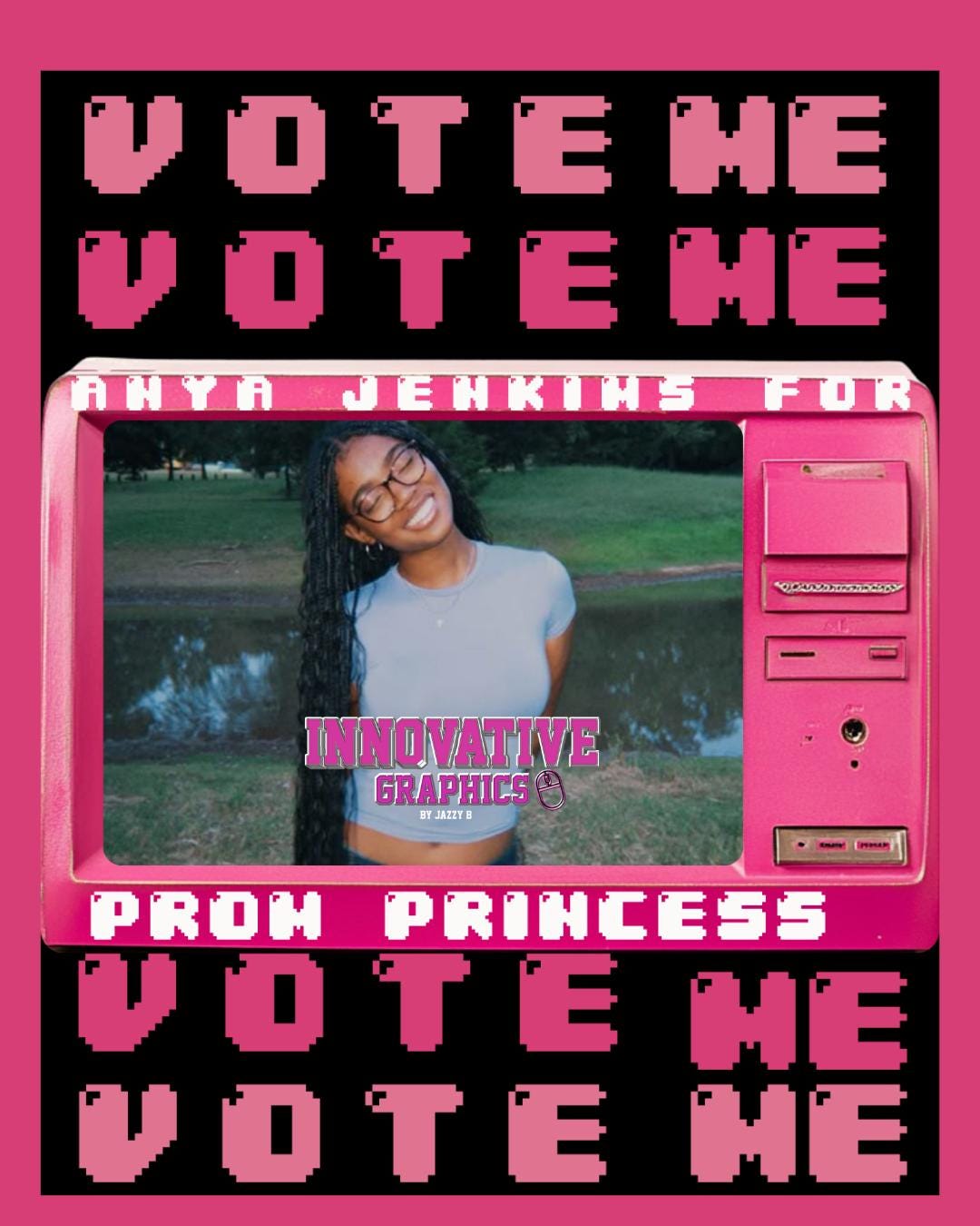 Prom Princess Flyer Canva Editable Template. Prom Princess Campaign - Etsy