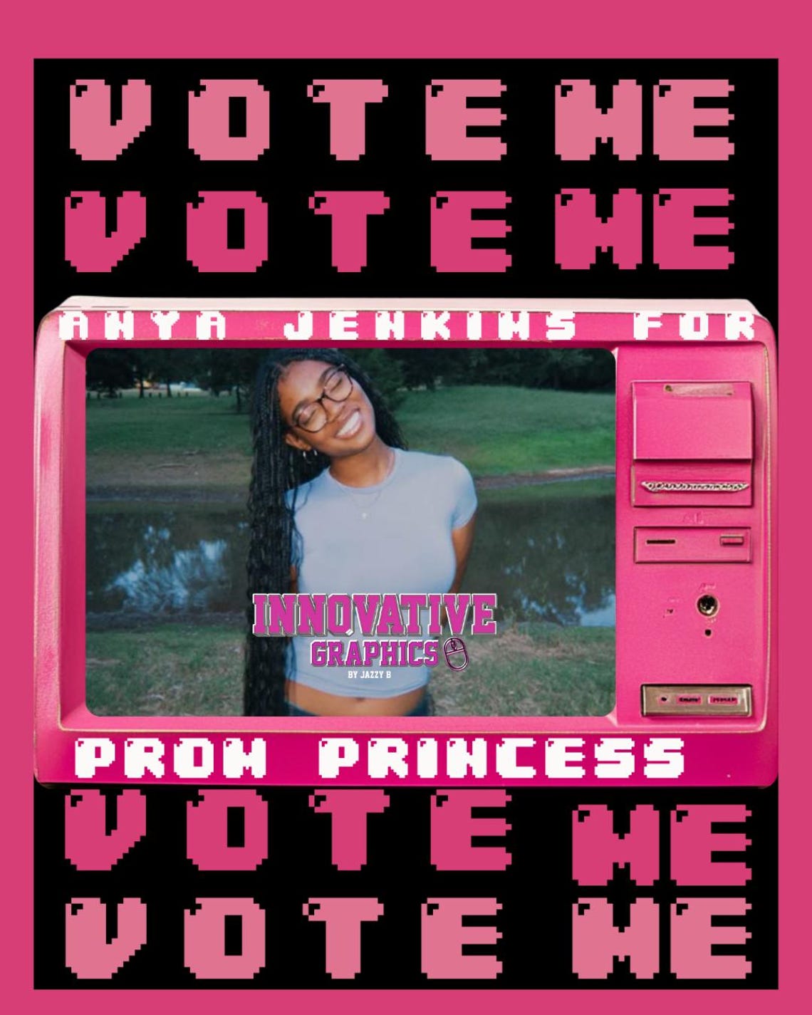 Prom Princess Flyer Canva Editable Template. Prom Princess Campaign - Etsy