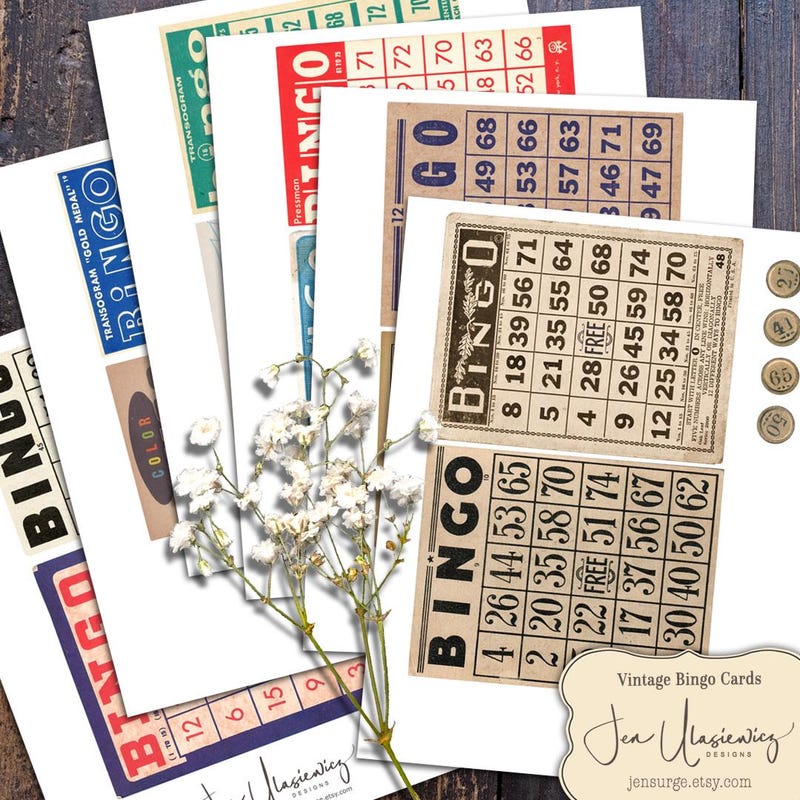 Vintage Bingo Cards - Etsy