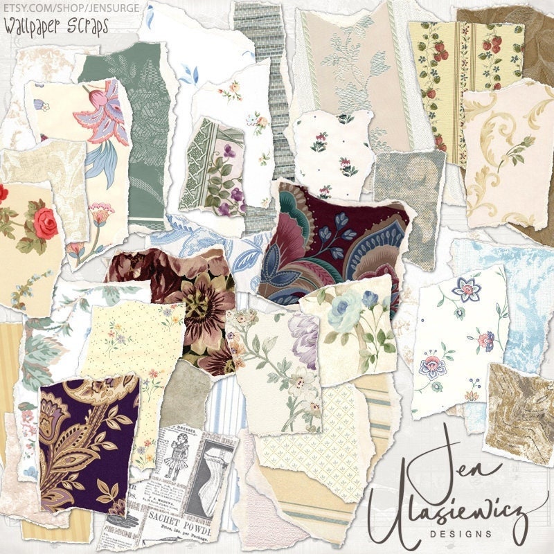 Wallpaper Scraps - Etsy
