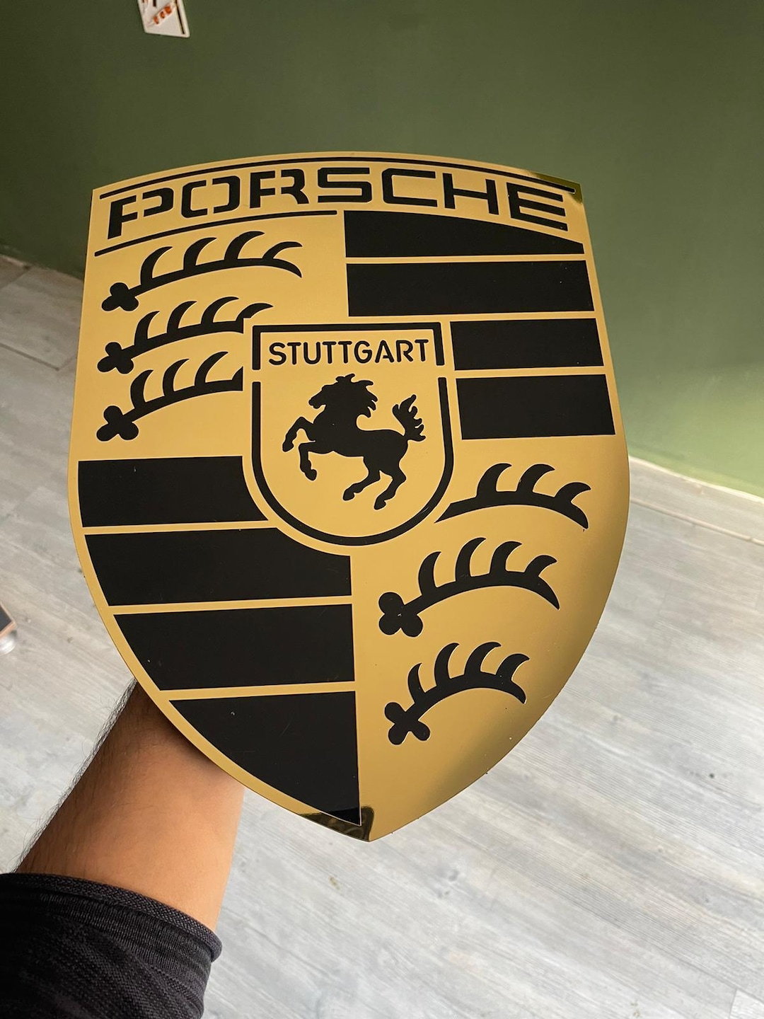 Porsche Plexi Wall Sign Logo Crest Dealership Sign Metal Crest Letter ...