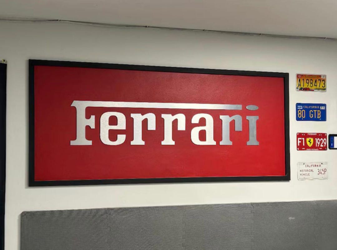 FERRARİ METAL SIGN Ferrari Sıgn Garage Sıgn Home Decor - Etsy