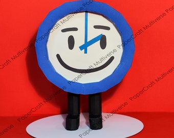 Pin BFDI Papercraft Model - Printable DIY Template, Low Poly, 3D Paper ...