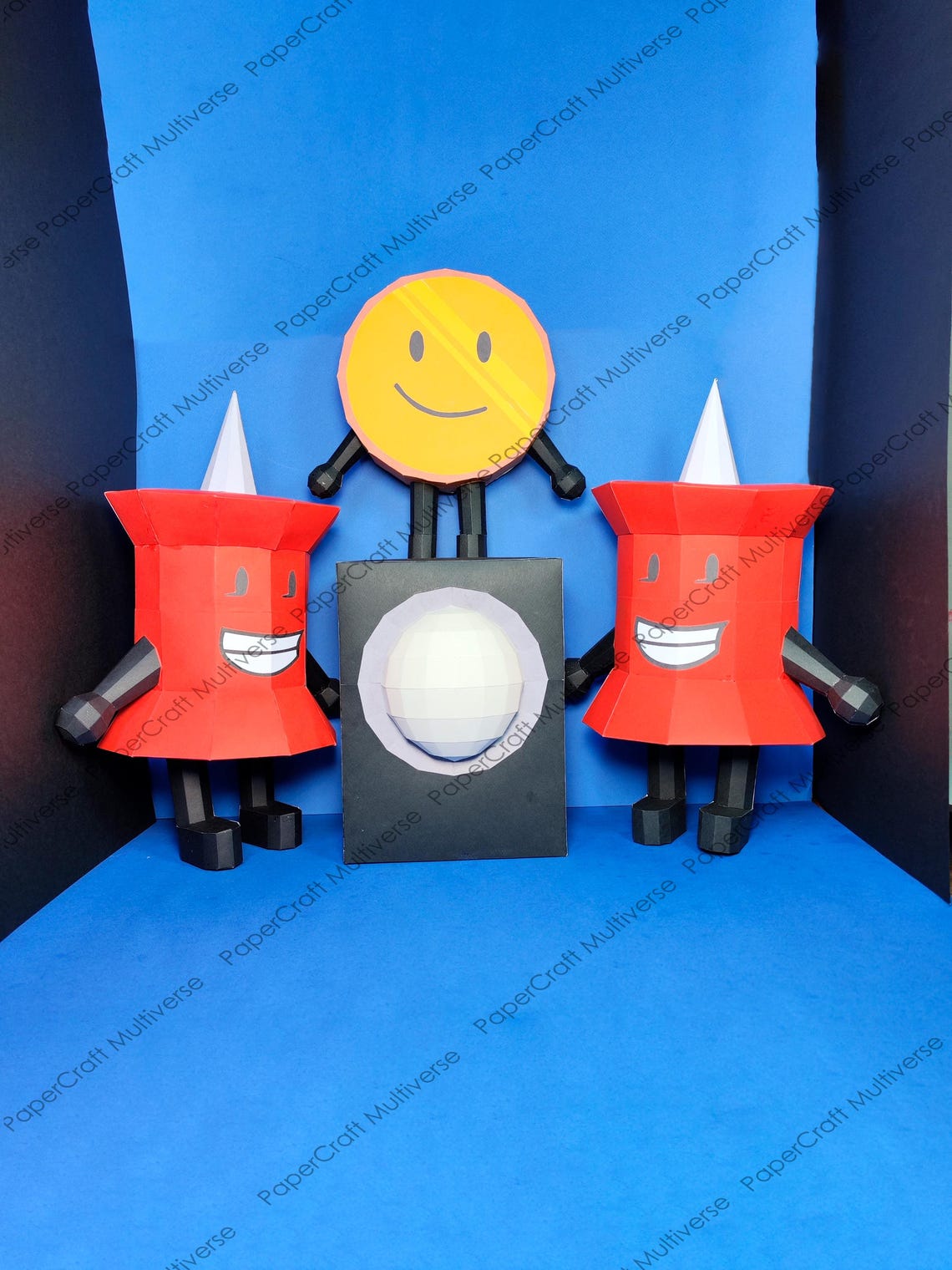 Mega Papercraft Pack – BFDI & HTF Characters, 7 DIY Printable Pdf ...
