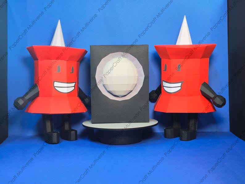 Mega Papercraft Pack – BFDI & HTF Characters, 7 DIY Printable Pdf ...