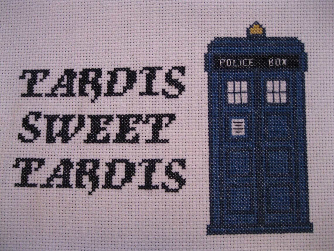 Tardis Sweet Tardis /// Cross-stitch Pattern - Etsy