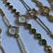 Gold Watch With Holographic Green and Blue Gemstones and a Handmade ...