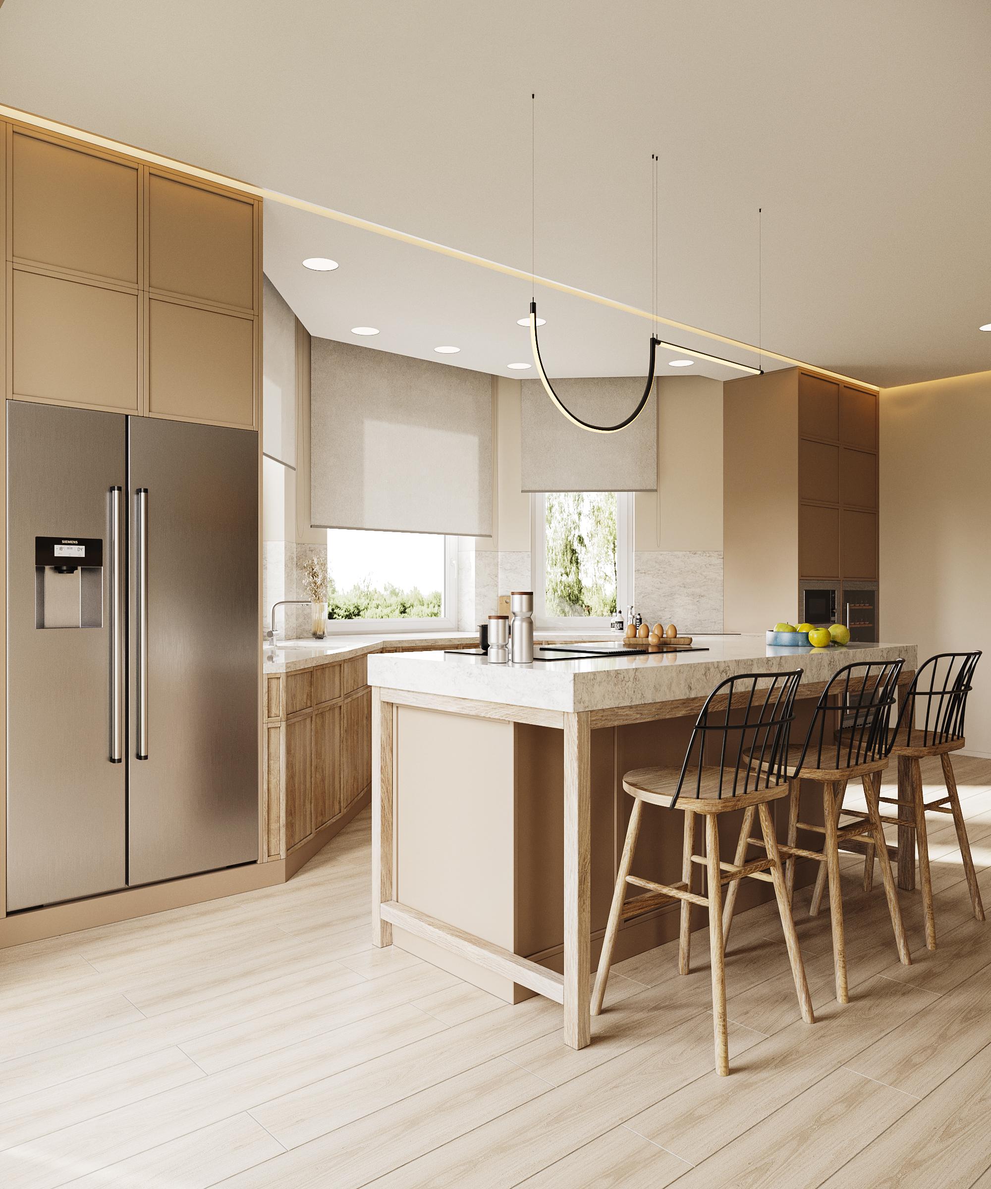 Professional Custom Kitchen Design — 3D Rendering + Layout Plans ...