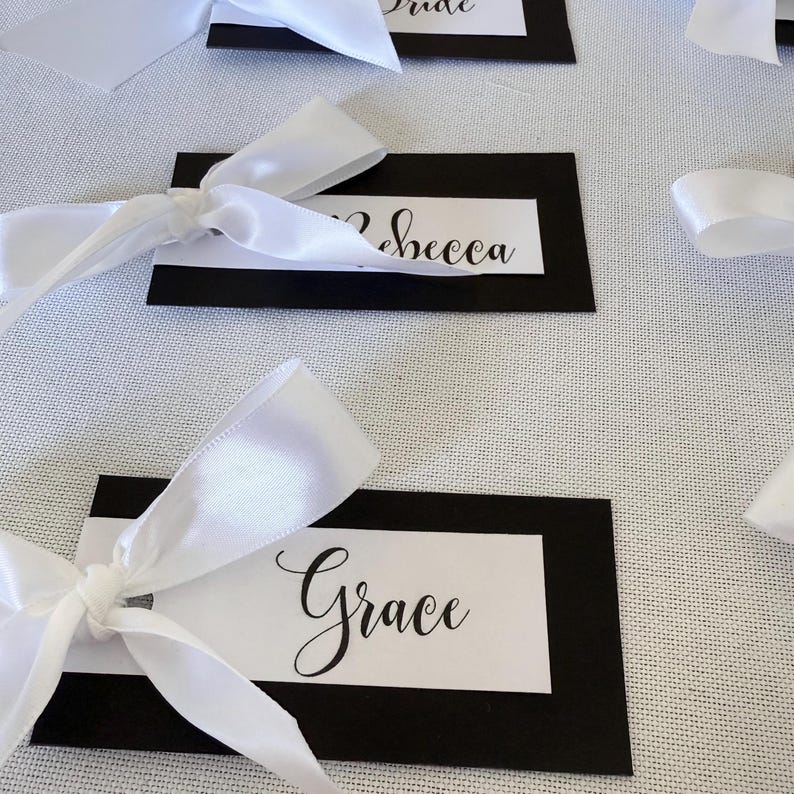 Personalized Wedding Place Cards – Custom Table Name Cards for Weddings ...