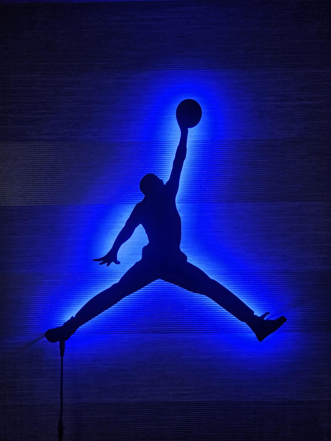 NBA Wall Art With Led Lighted Wooden Wall Decor Wooden Led Sign for ...