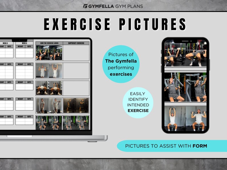 6 Day Training Plan Gym Plan 6 Week Tracking Muscle Building Exercise ...