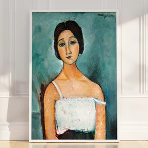 Amedeo Modigliani Christina Portrait Poster, Vintage Figurative Art ...