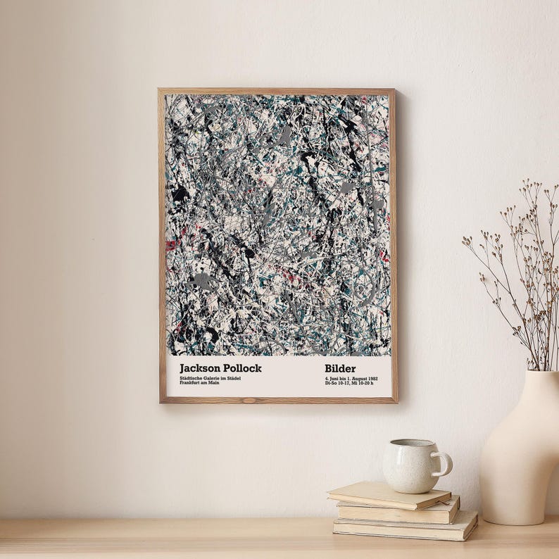 Jackson Pollock Number 19 1948 Poster Instant Download Abstract ...