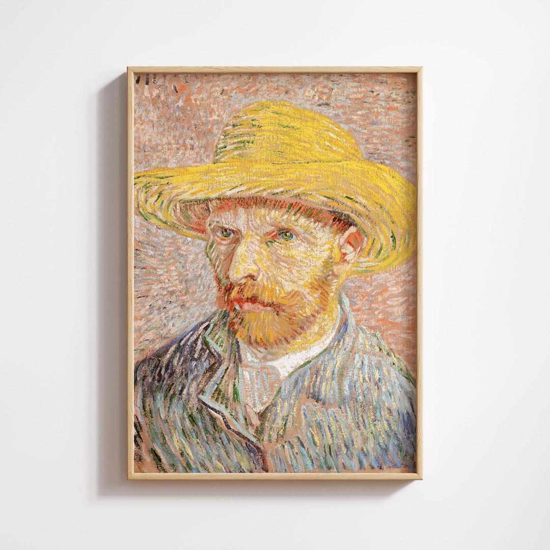 Vincent Van Gogh Self-portrait Poster | Classic Impressionist Art Print ...