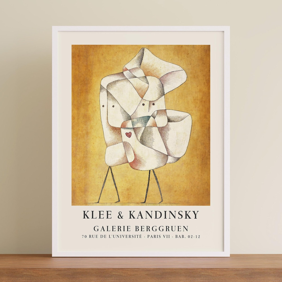 Paul Klee Brother and Sister 1930 Abstract Bauhaus Modernist Digital ...