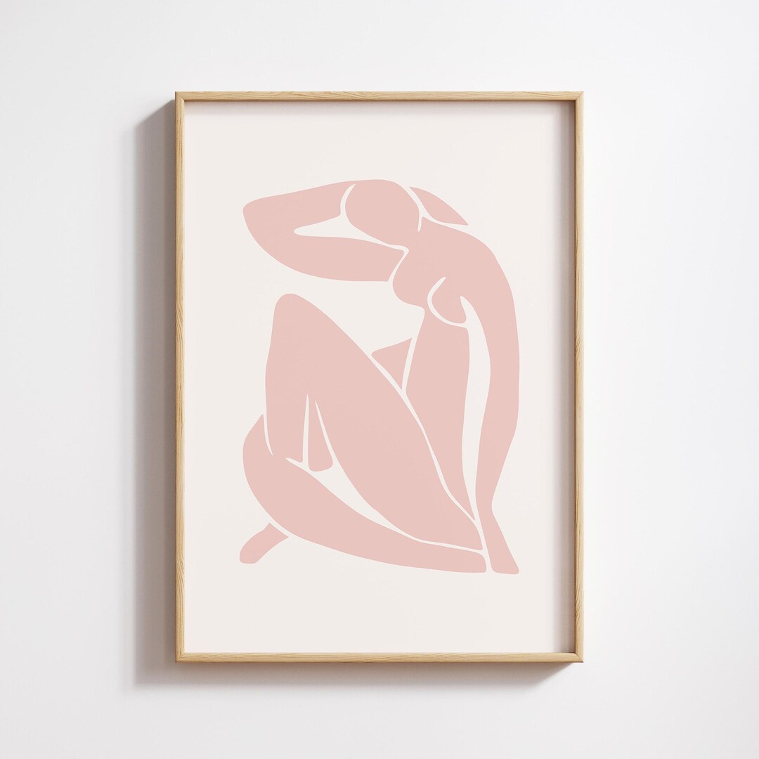 Pink Matisse Print | Modern Body Art Poster (digital Download) - Etsy