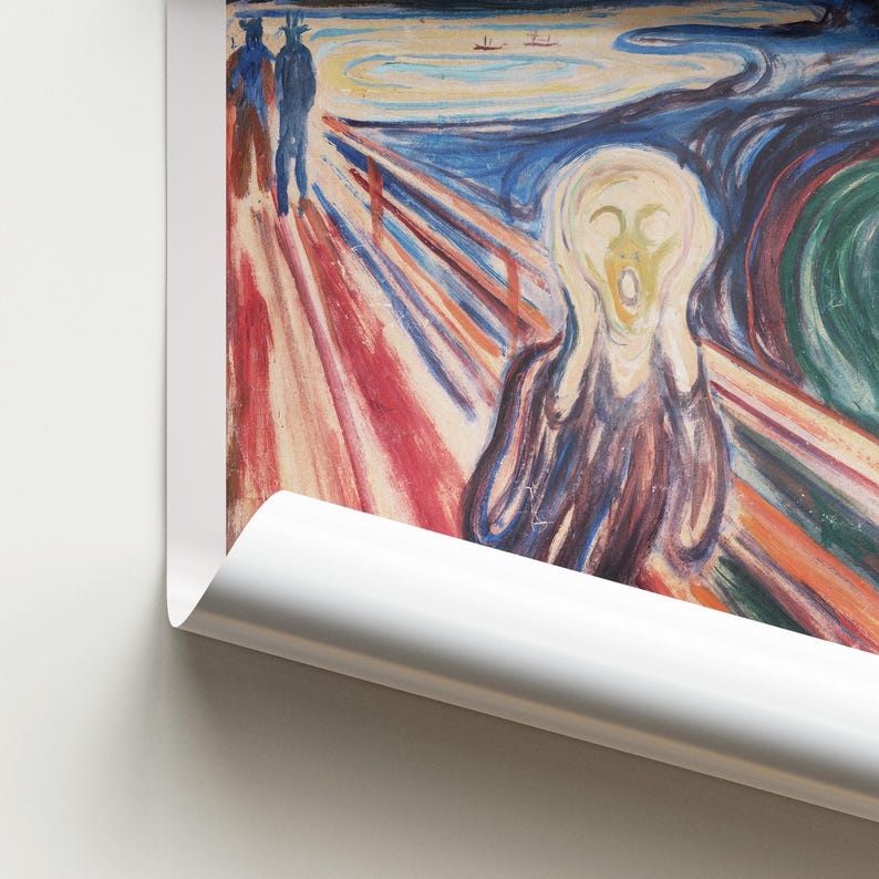 Edvard Munch Instant Download the Scream 1893 Expressionist Art ...