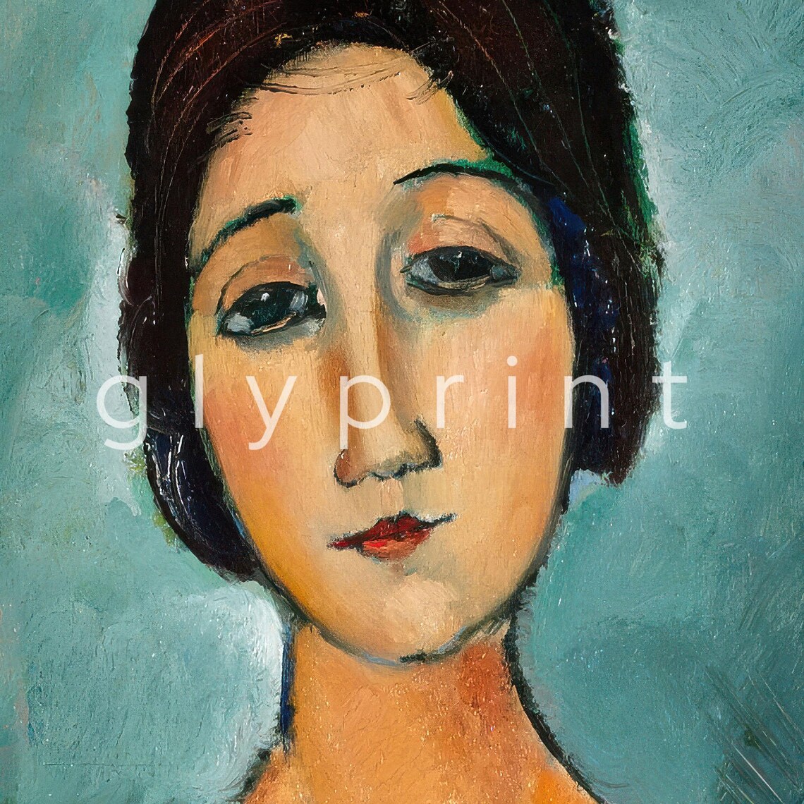 Amedeo Modigliani Christina Portrait Poster, Vintage Figurative Art ...