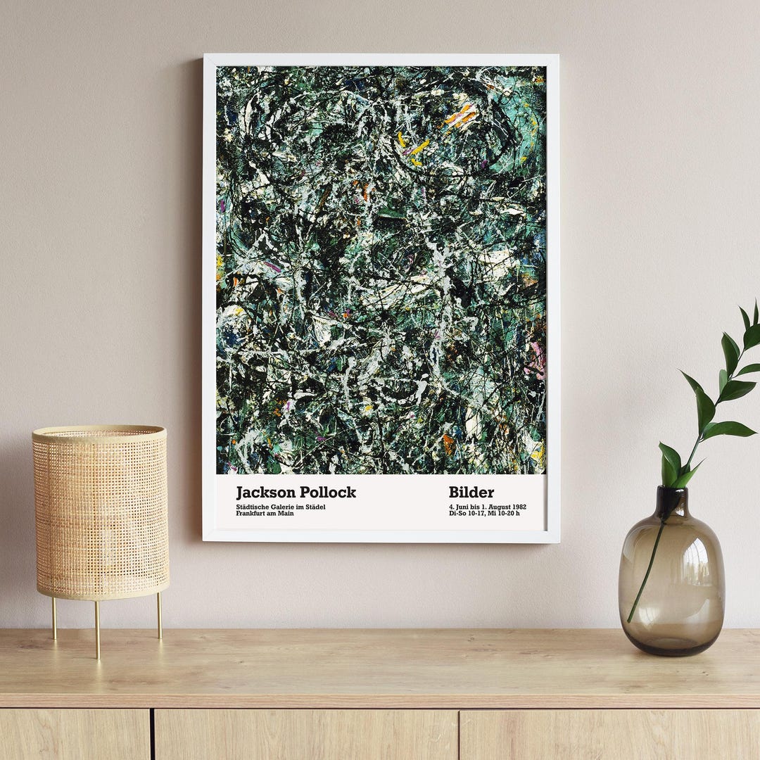 Jackson Pollock Full Fathom Five Poster, Abstract Expressionism Print ...