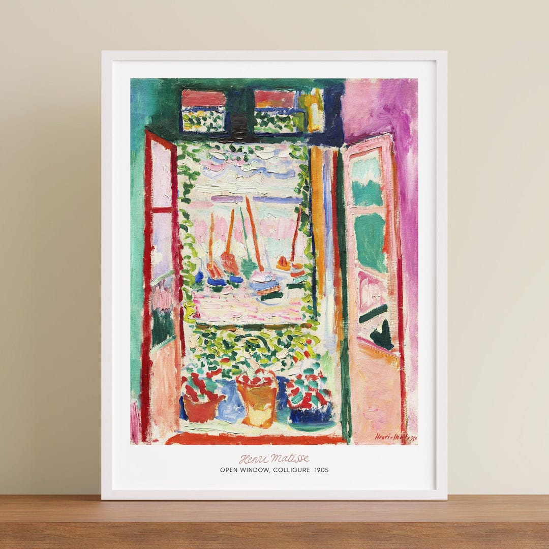 Henri Matisse Open Window Print | Colorful Vintage Art (digital ...