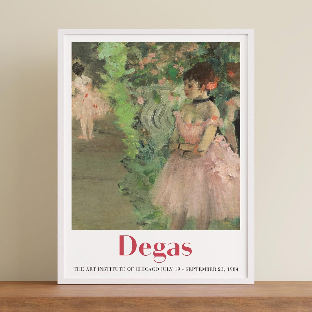 Edgar Degas Pink Ballerina Art Print: Impressionist Dance (digital ...