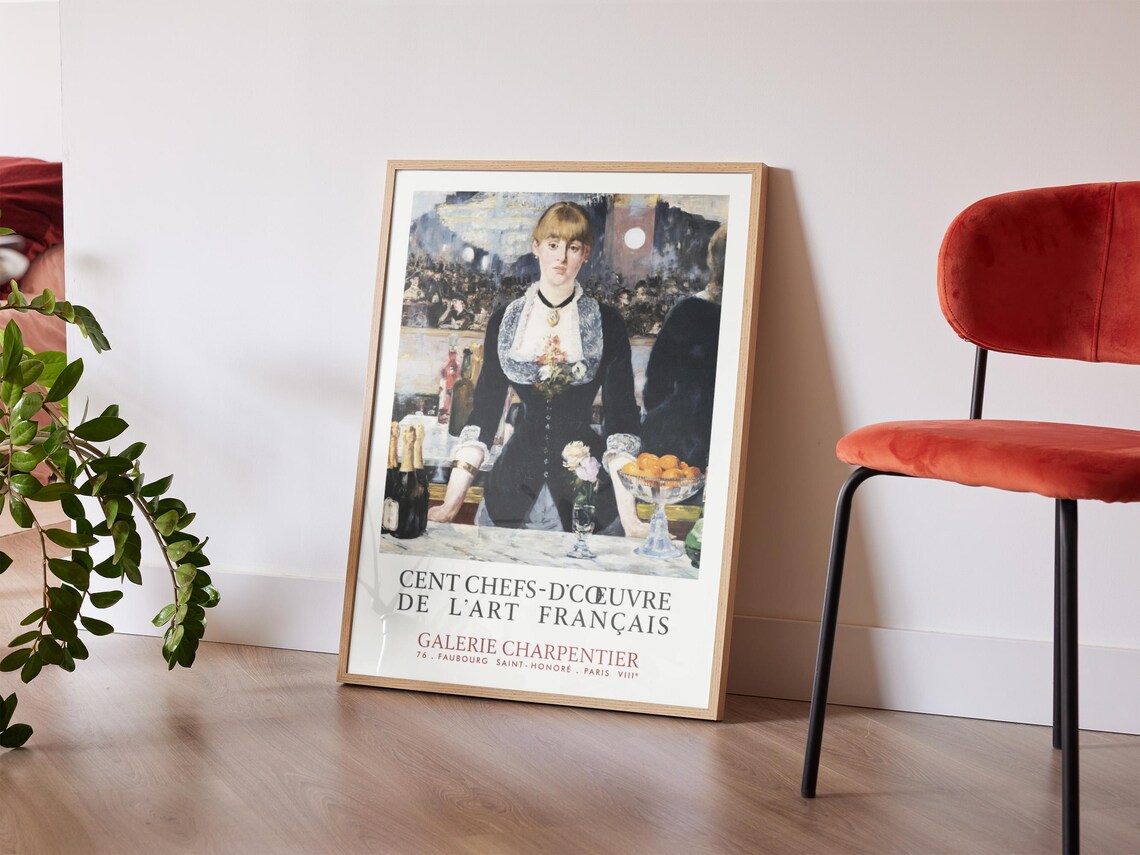 Edouard Manet A Bar at the Folies-bergere Print | French Impressionist ...