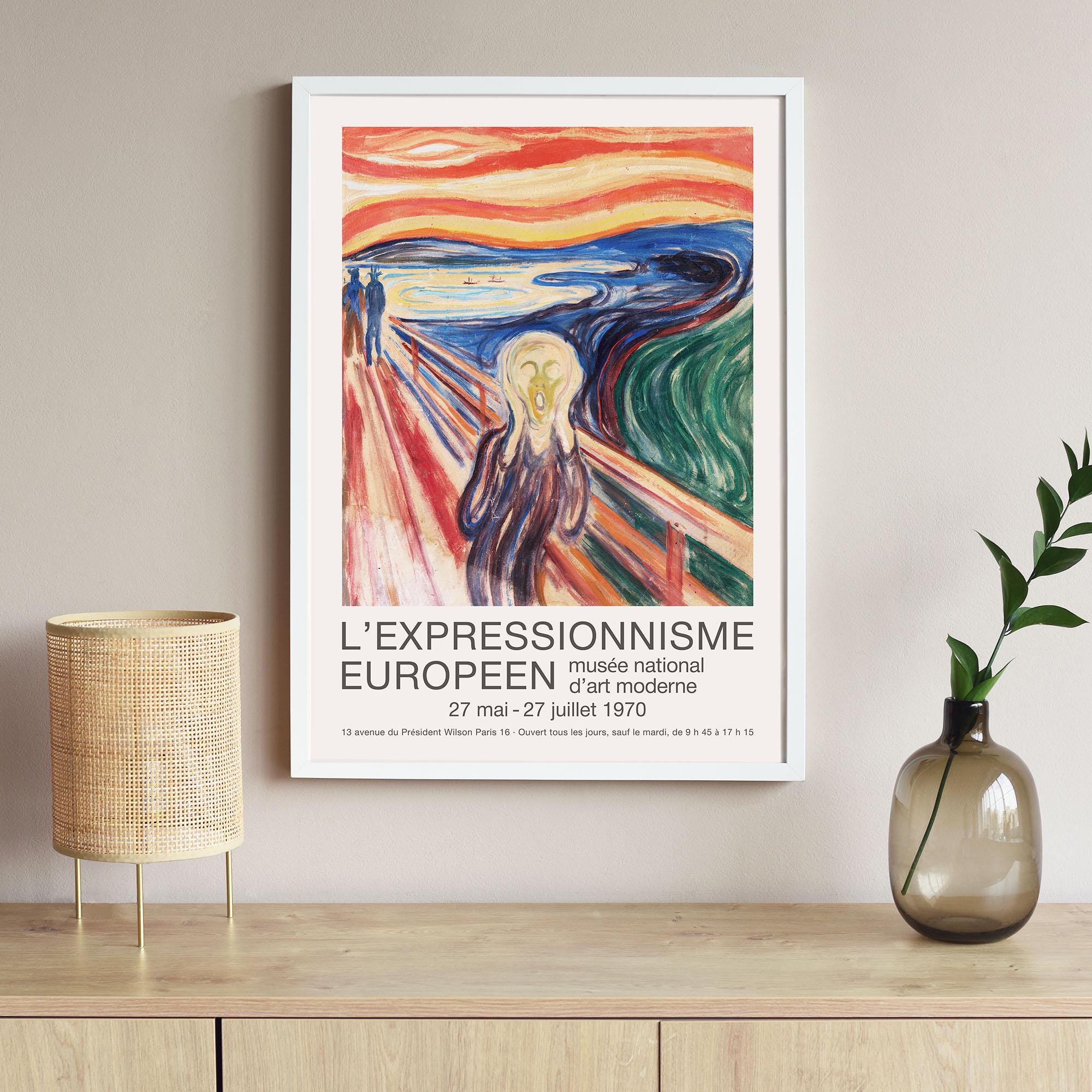 The Scream Poster Edvard Munch, 1893 Expressionist Art Print, Iconic ...