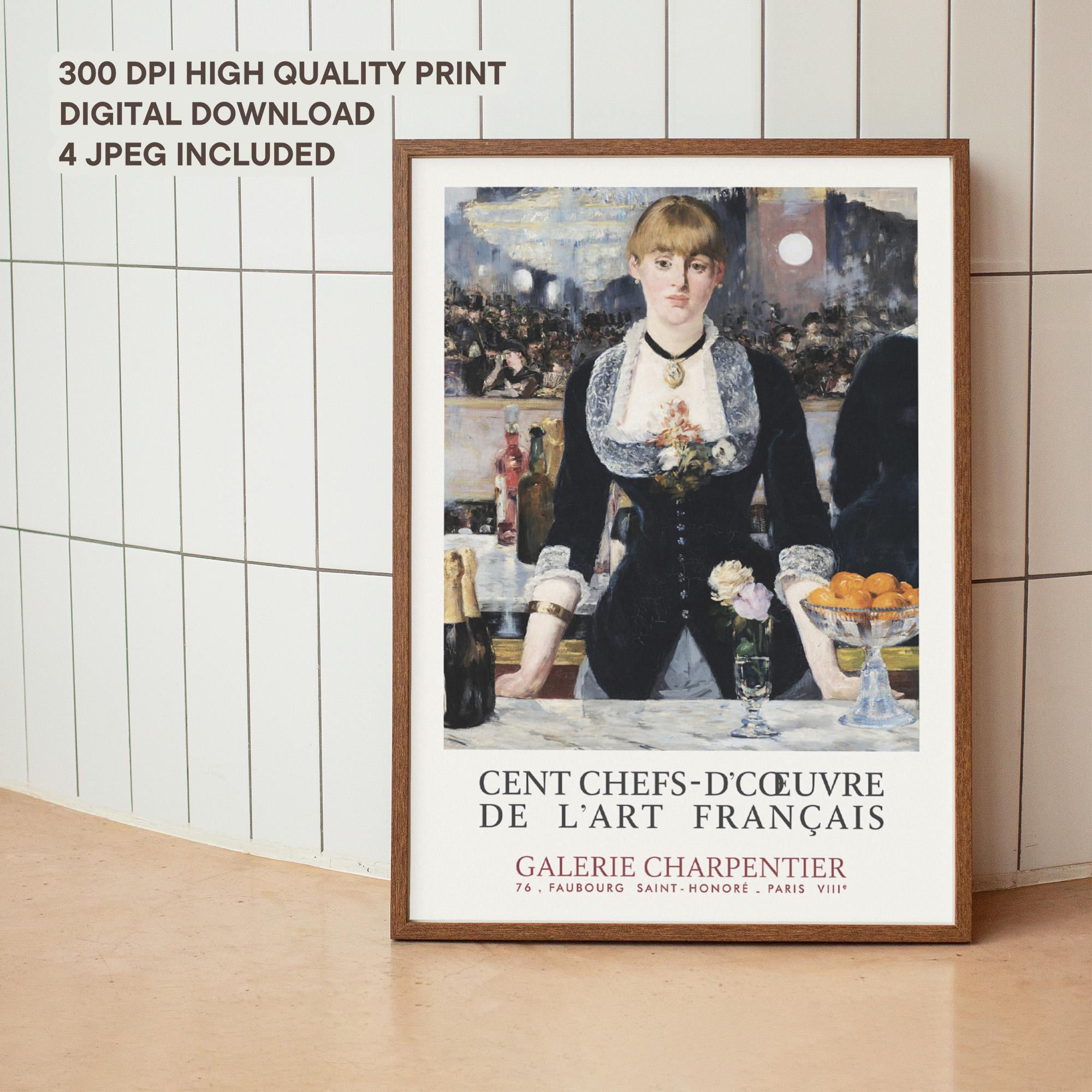 Edouard Manet A Bar at the Folies-bergere Print | French Impressionist ...