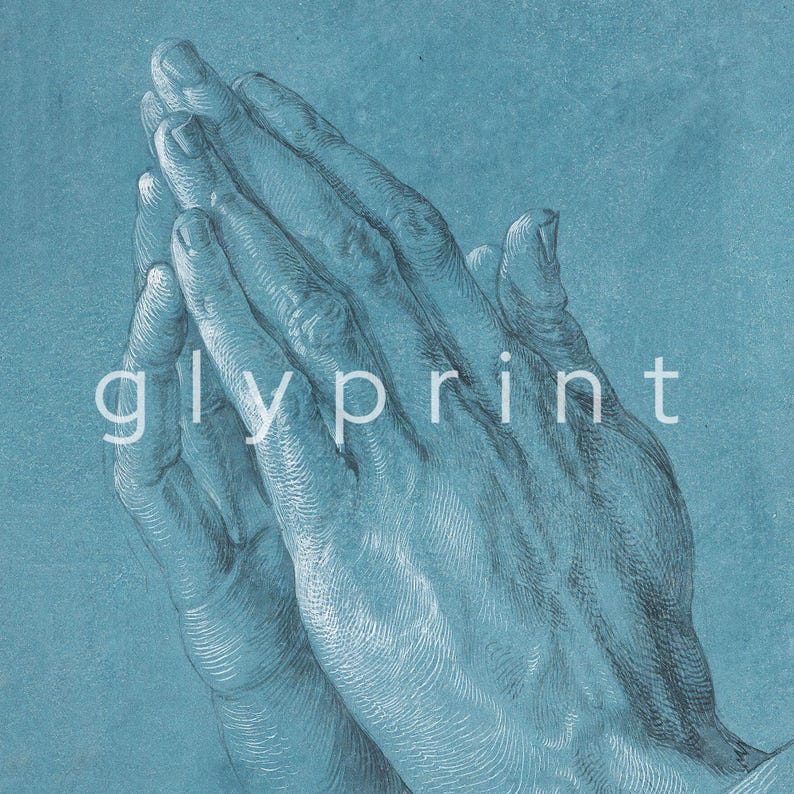 Albrecht Dürer Praying Hands Poster, Renaissance Religious Art Print ...