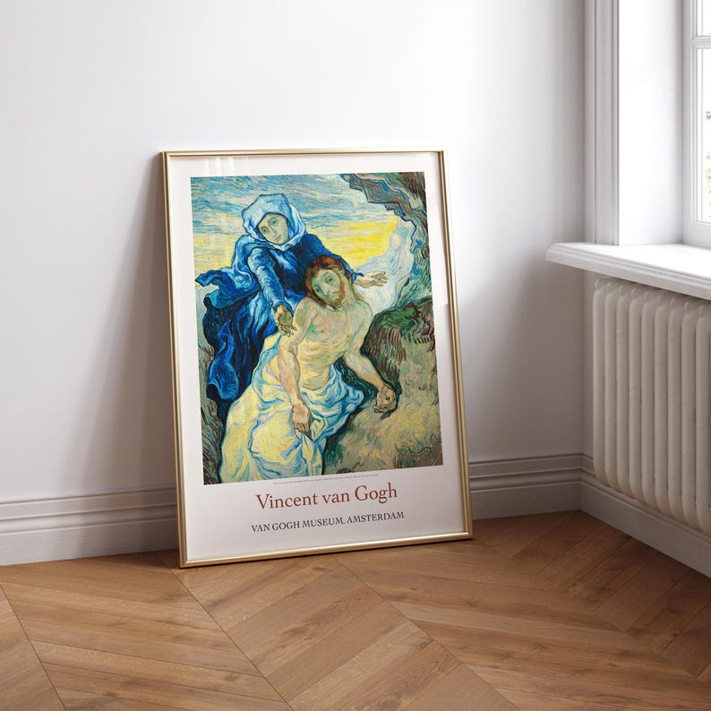 Vincent Van Gogh Pieta 1889 Poster Religious Art Exhibition Print ...