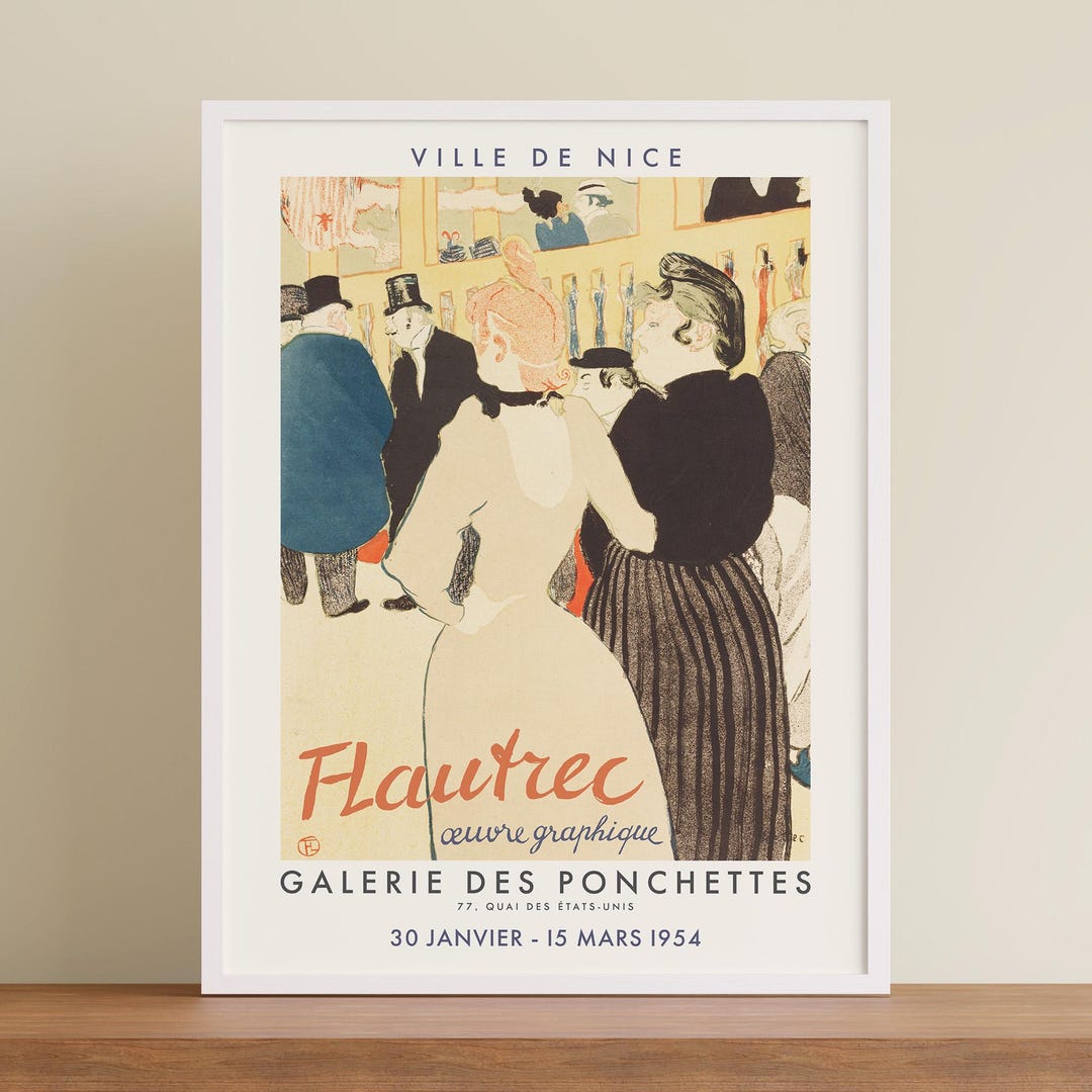 Henri De Toulouse-lautrec Exhibition Poster French Art Lithograph ...