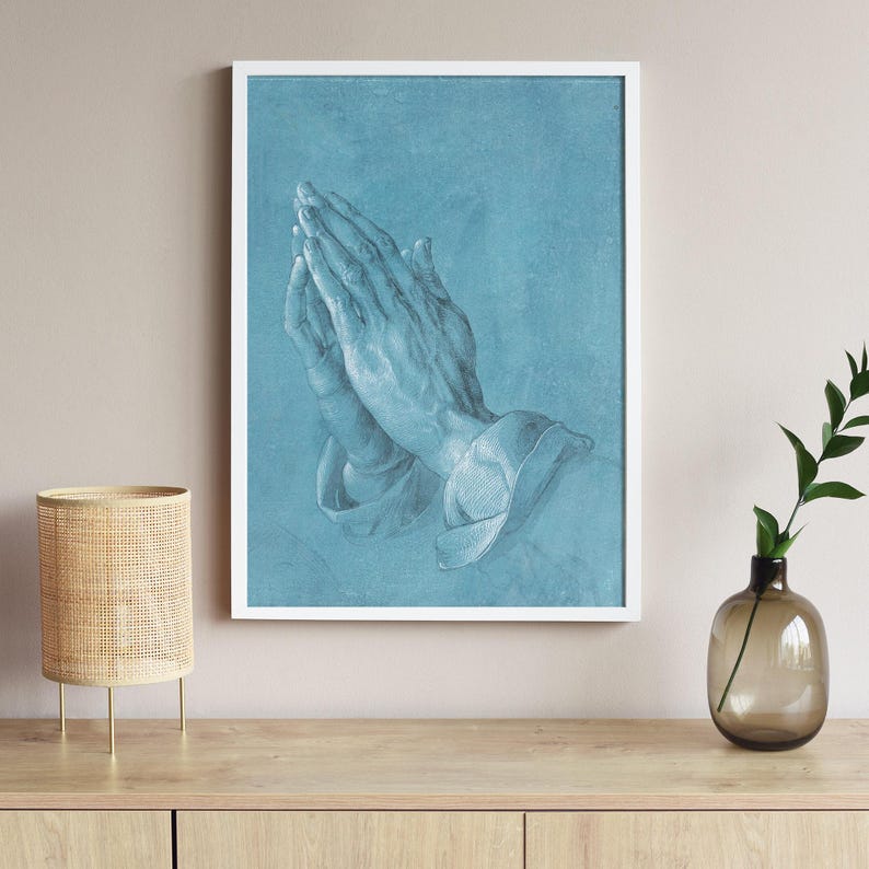 Albrecht Dürer Praying Hands Poster, Renaissance Religious Art Print ...