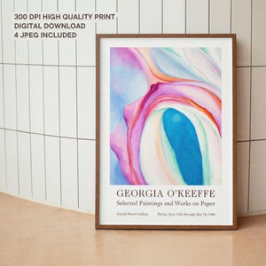 Georgia O'keeffe Poster, Abstract Art Print, Modern Wall Art, Fine Art ...