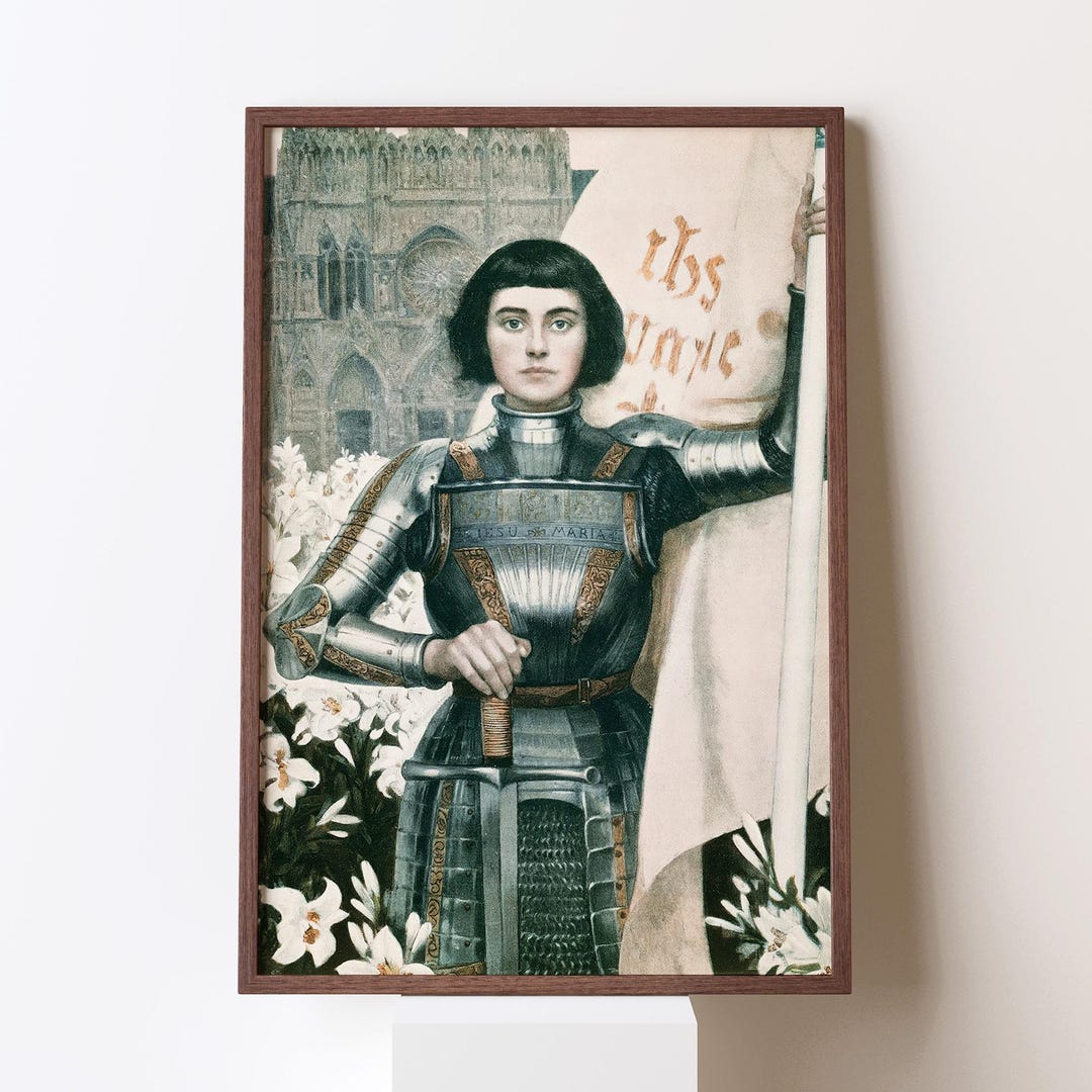 Joan of Arc Portrait Print | Albert Lynch Art Nouveau (digital Download ...