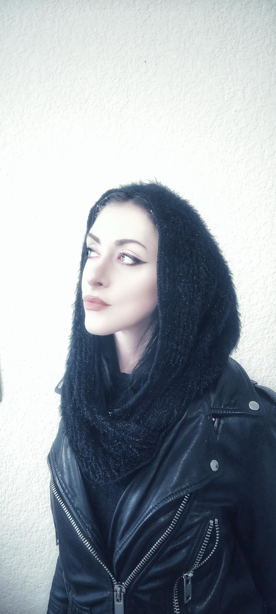 FUZZY RAVE HOOD | Rave Hood, Goth Hood, Fuzzy Hood, Witch House Hood ...